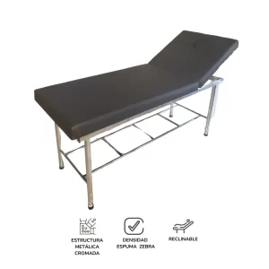 Camilla plegable,reclinable de aluminio mate A3 PREMIUM - CALMILLA - Camillas Perú