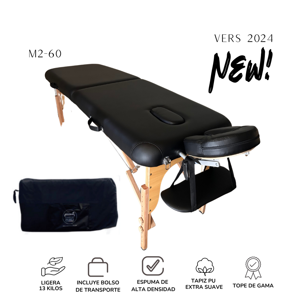 Camilla plegable, reclinable de madera M3 PREMIUM - CALMILLA - Camillas Perú